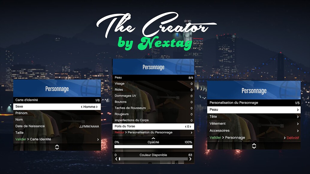 [PAID] - The Creator - Fivem CharCreator | (All Languages) - 0.00ms ...