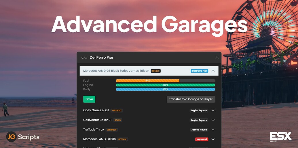 JG Advanced Garages now available for ESX! - FiveM Releases - Cfx.re Community