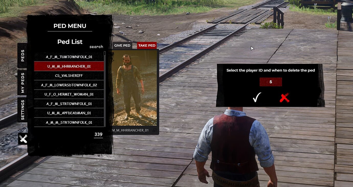 FX-Pedmenu [STANDALONE] - RedM Releases - Cfx.re Community