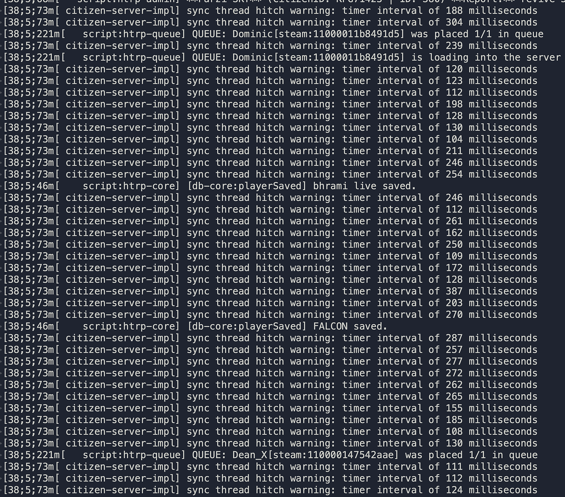 Sync Thread Hitch warning spam - Server Discussion - Cfx.re Community