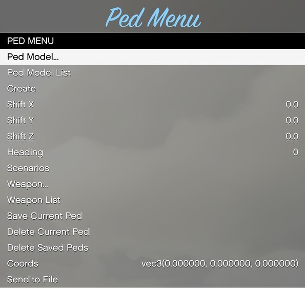 [DEV TOOL] [PAID] GFG Ped Menu [STANDALONE] - FiveM Search