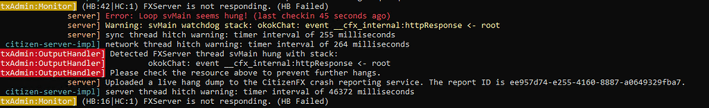 Txadmin error Loop svMain - Server Owners - Cfx.re Community