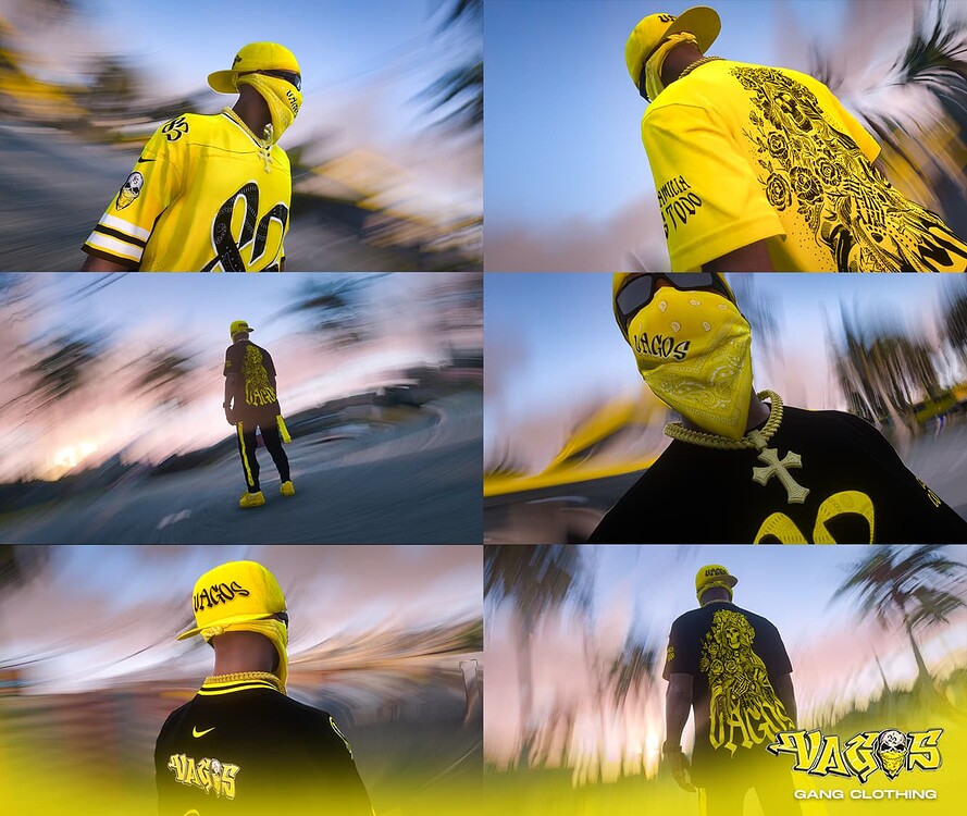 🟡 Vagos Gang Clothing Pack | Male & Female [PAID][CLOTH] - FiveM ...