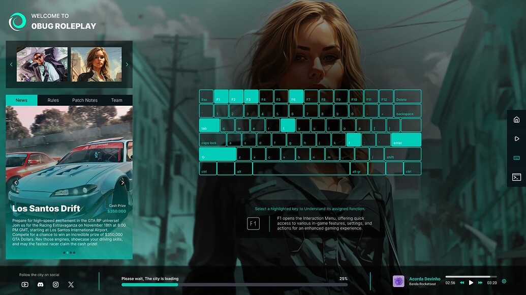 [RELEASE] 0Bug Infinity UI Package - Loading Screen, Multicharacter, Spawn Selector, Pause Menu ...