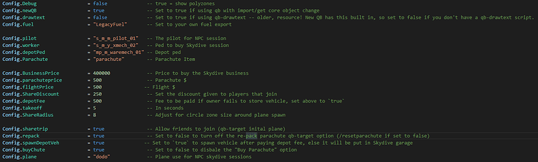 [QBCORE ] Ownable Skydiving Business - FiveM Releases - Cfx.re Community