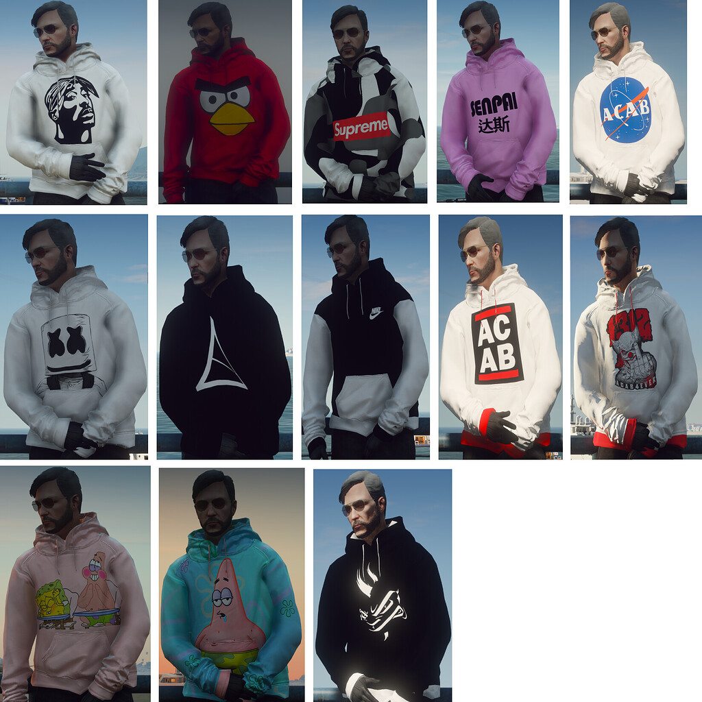 [RELEASE] 18 New Hoodie Pack - FiveM Releases - Cfx.re Community