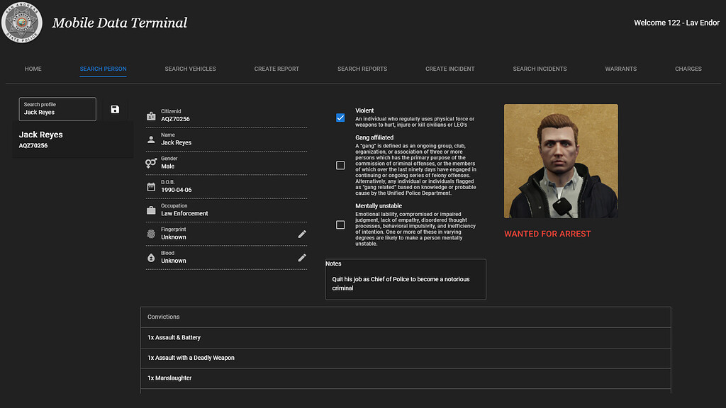 [QB/ESX] cz-mdt | PD/EMS Mobile Data Terminal | NO LONGER FOR SALE ...