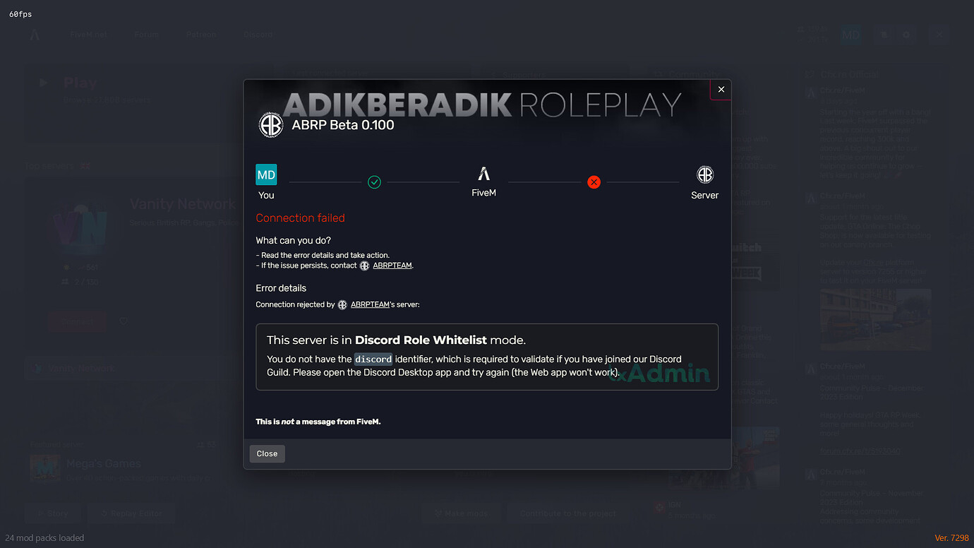 FiveM Network Thread Problems at 400+~ players (every player timed out ...