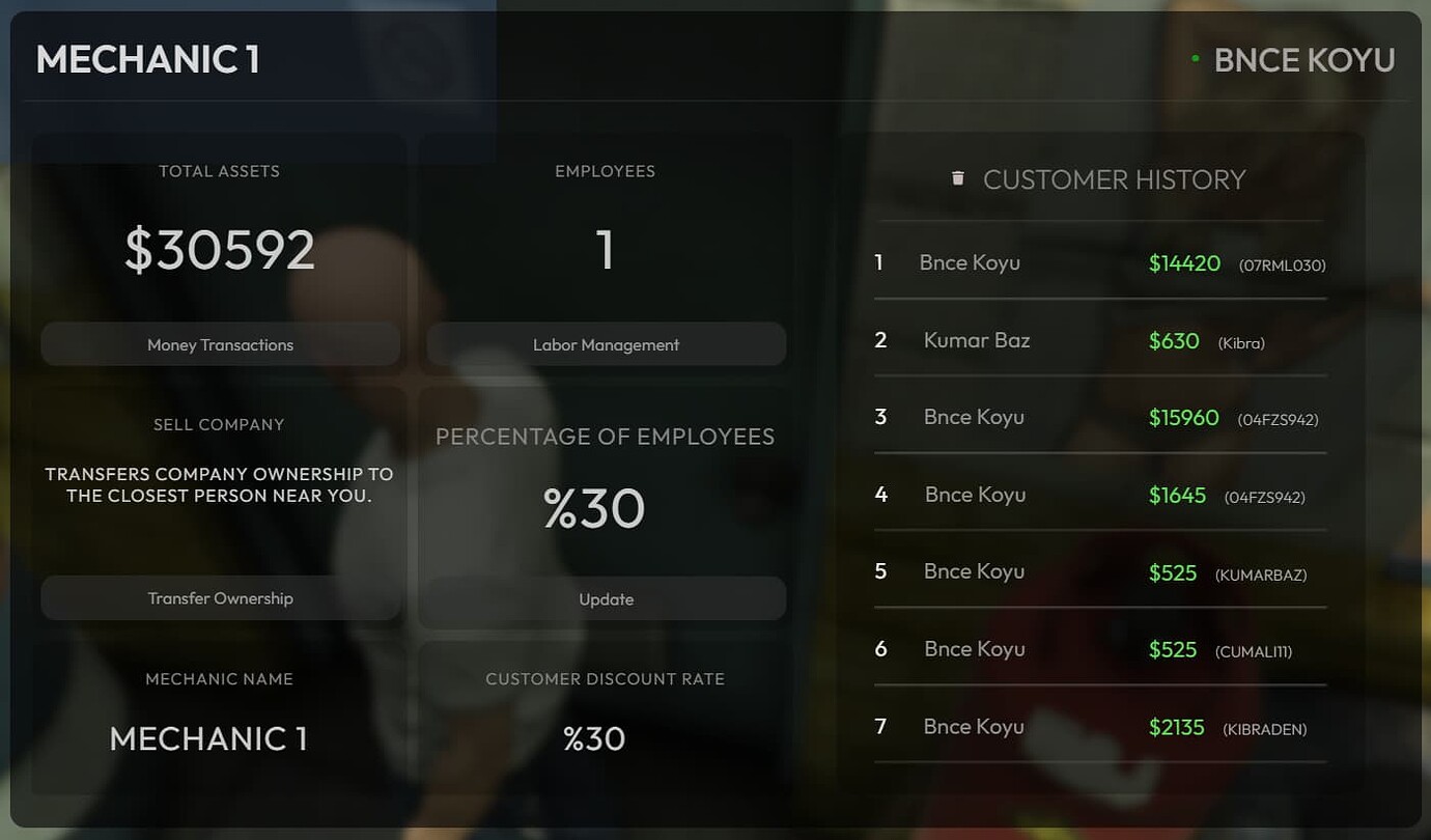 [ESX/QB] ADVANCED MECHANIC SYSTEM | Kibra Mechanics - Releases - Cfx.re Community