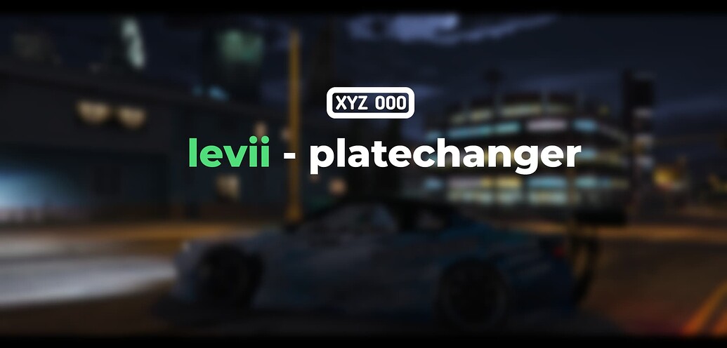 [OX] Levii - License Plate Changer - FiveM Releases - Cfx.re Community