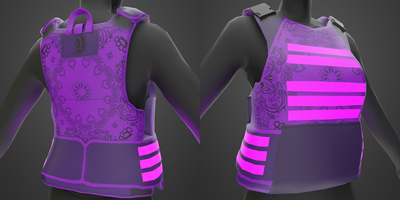 Emissive/No Glow Gang Vests (All Lore Gangs, FiveM Ready) - FiveM ...