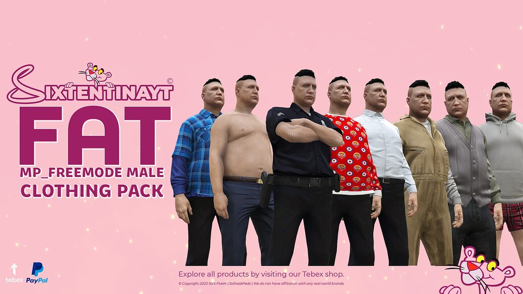 Fat Mega Clothing Pack[60%off] [UPDATE] - FiveM Releases - Cfx.re Community