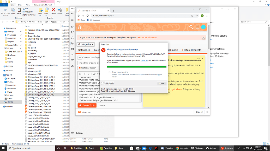 Error starting fivem assertion failure - FiveM Client Support - Cfx.re ... Error starting fivem assertion failure - FiveM Client Support - Cfx.re ...