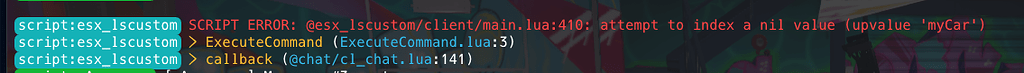 Script not Working esx_lscustom - Resource Support - Cfx.re Community