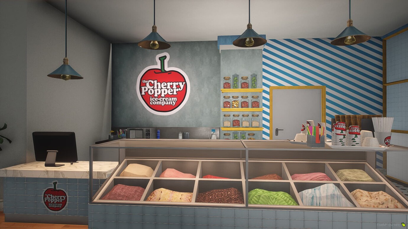 [PAID] [MLO] The Cherry Popper Ice Cream Shop + Props - FiveM Releases ...