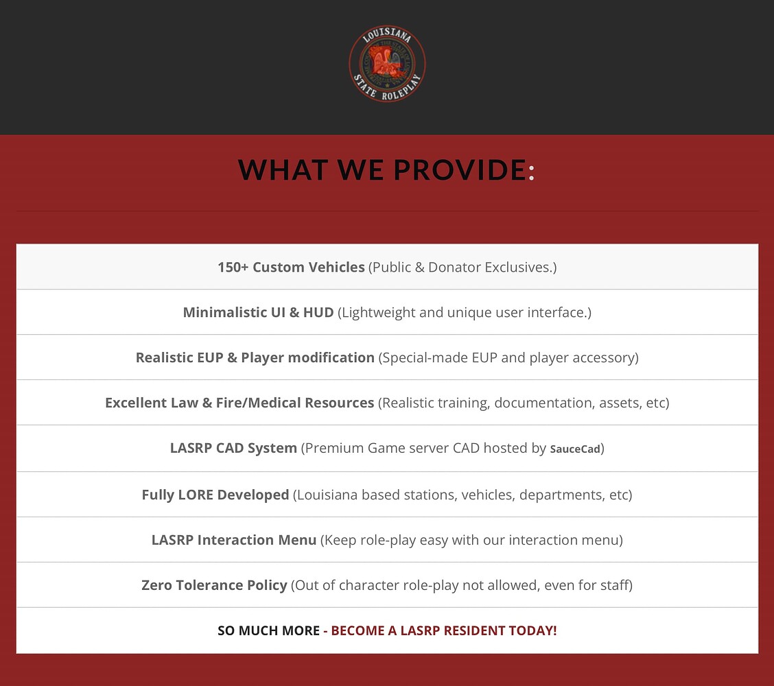 Louisiana State Roleplay | vMenu | Unique Framework | US/UK | Realism ...