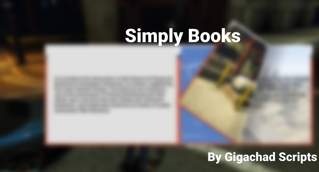 [FREE][QBCORE] Simply Books - FiveM Releases - Cfx.re Community