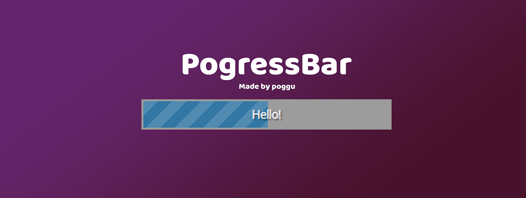 [Release] Pogress Bar (Progress Bar, standalone, smooth animation ...