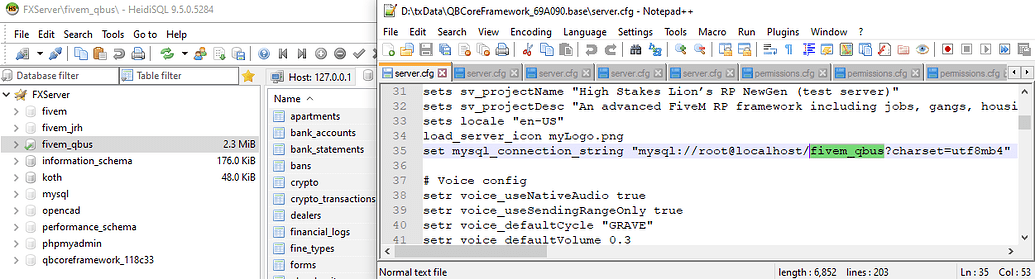 Mysql unable to establish a connection to the database - Server Owners - Cfx.re Community
