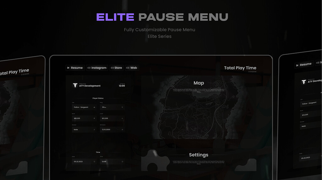 🅰️elt_pausemenu | Advanced Pause Menu | Elite Series - FiveM Releases ...