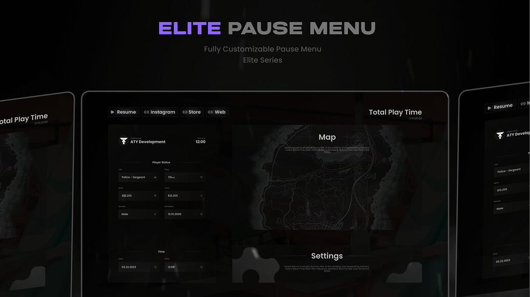 🅰️elt_pausemenu | Advanced Pause Menu | Elite Series - FiveM Releases - Cfx.re Community
