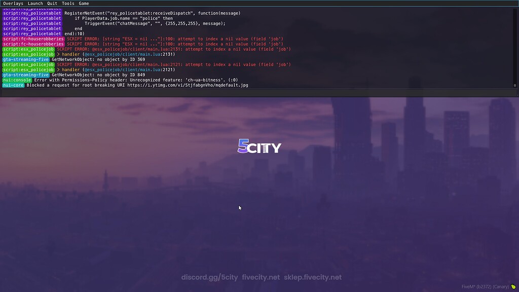 Infinite loading screen while joining a server - FiveM Client Support - Cfx.re Community