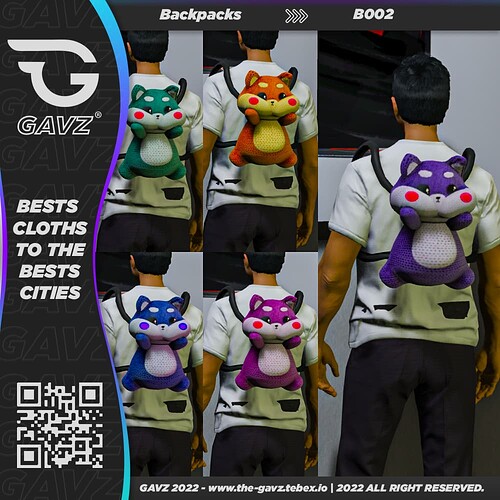 [PAID] [ADD-ON] B002 Backpack - FiveM Releases - Cfx.re Community