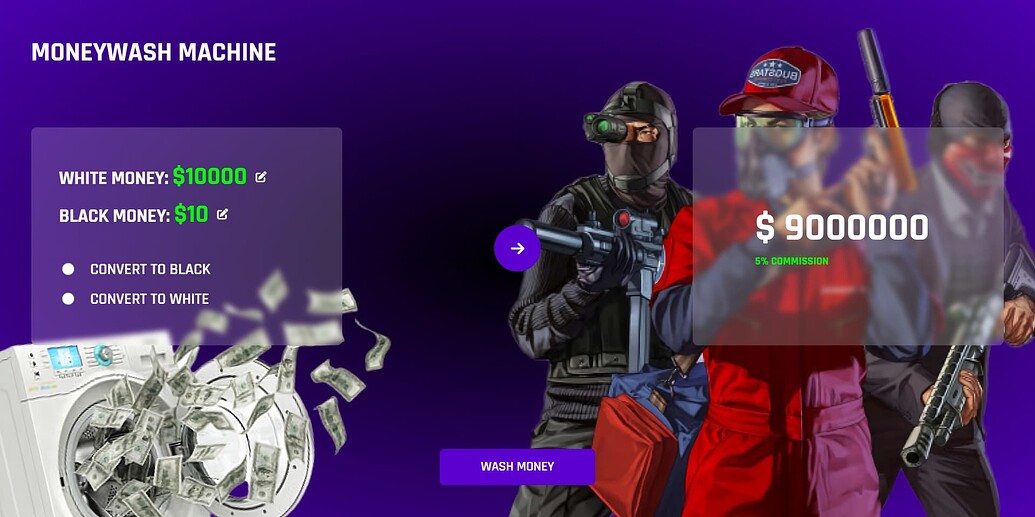 [QB/ESX] zMoneywash - Modern moneywash script with UI - FiveM Releases ...