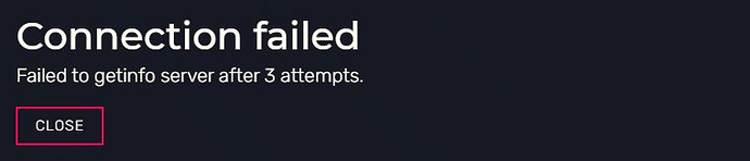 "Failed to getinfo server after 3 attempts." - Server Owners - Cfx.re Community