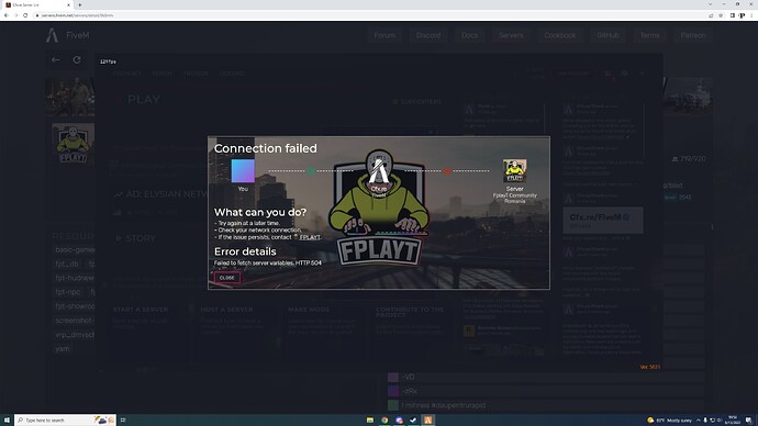 Fivem connection to servers problem. - FiveM Client Support - Cfx.re ...