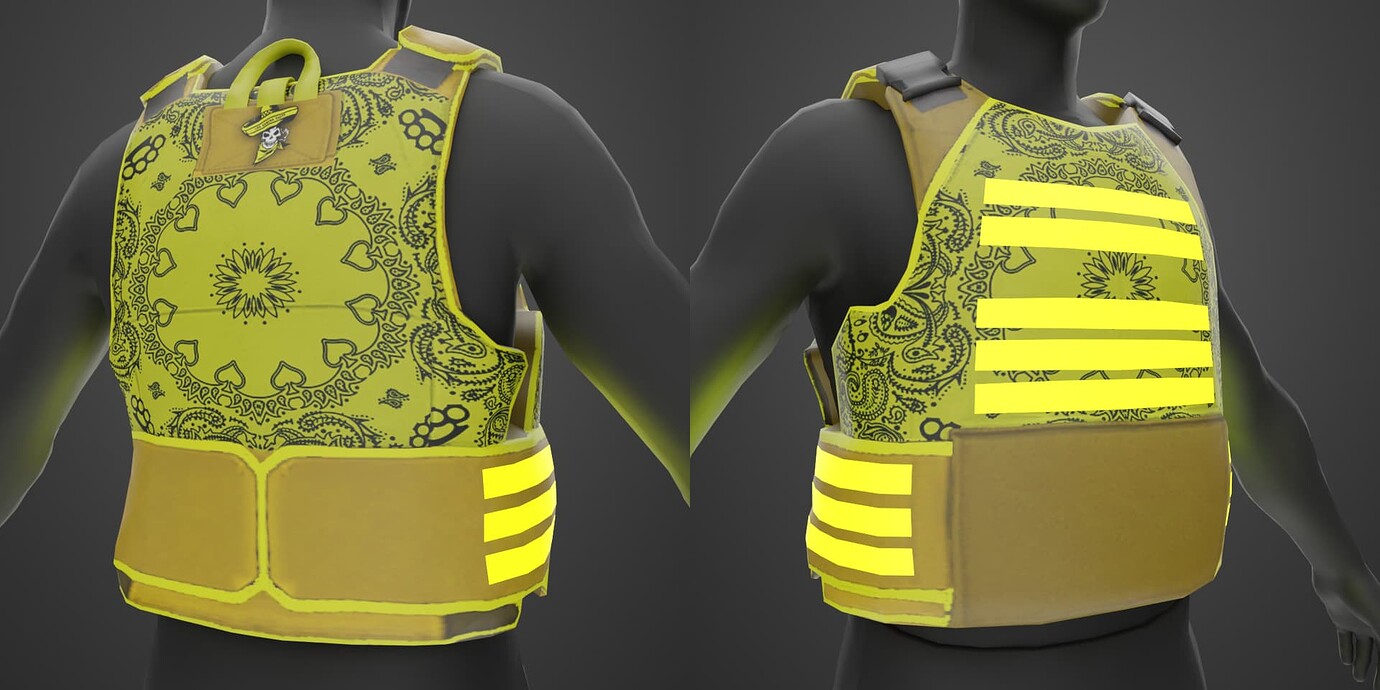 Emissive/No Glow Gang Vests (All Lore Gangs, FiveM Ready) - FiveM ...