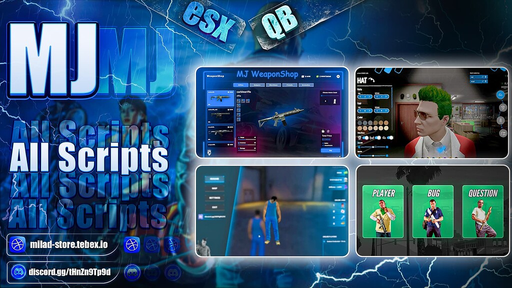 [ESX-QB] MJ Scritps ALL in One - FiveM Releases - Cfx.re Community