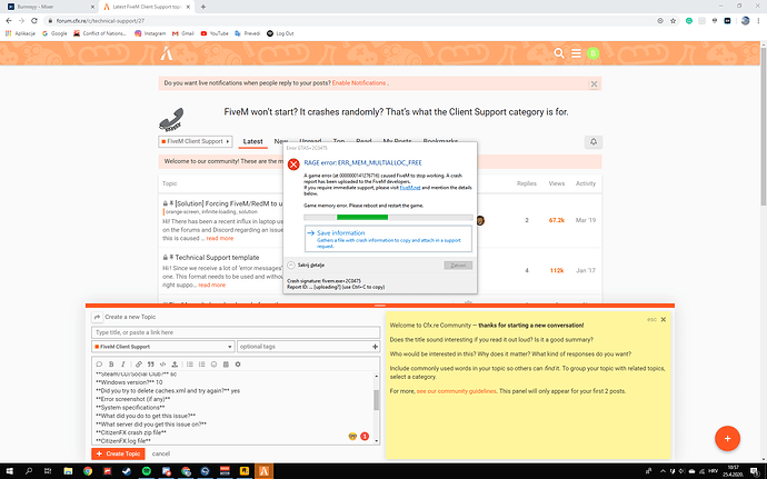 I would appriciate if anyone could help my game crashes every time i ...
