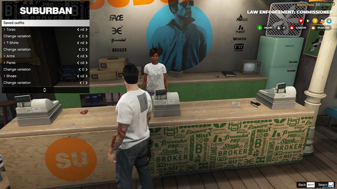 myClothesshop - with Torso bug prevention, EUP support, NPCs and new ...
