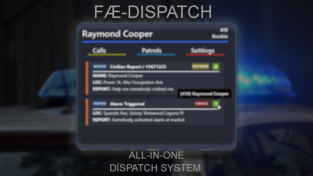 [PAID] FAE-DISPATCH | All-in-one Dispatch System - FiveM Search