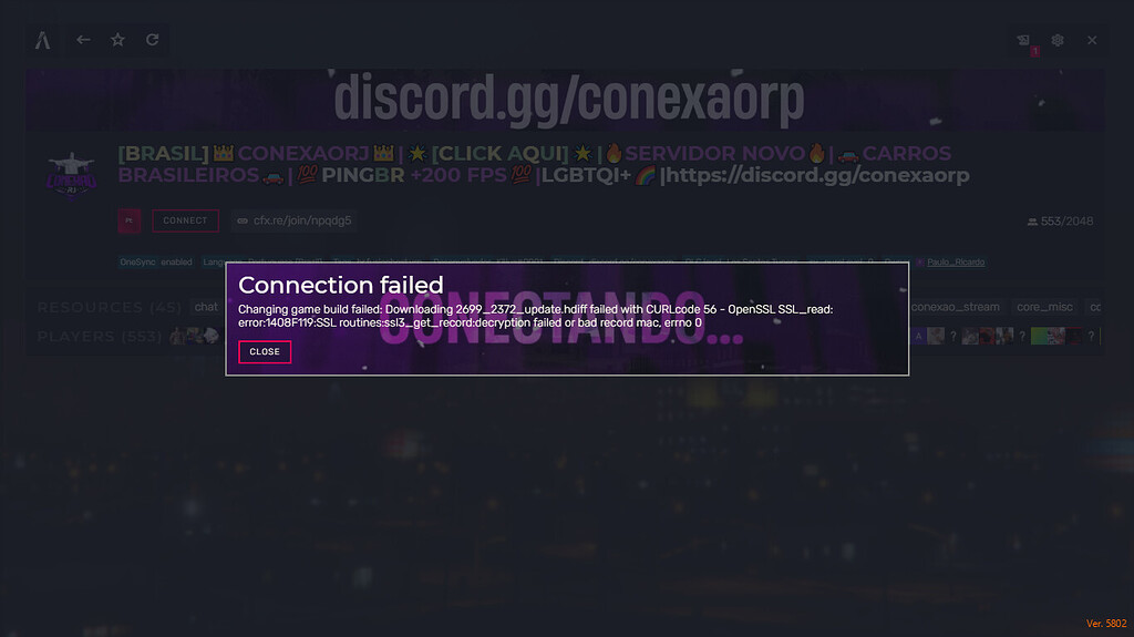 Changing game build failed - FiveM Client Support - Cfx.re Community
