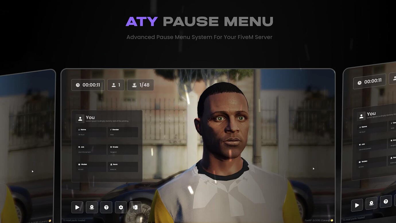 🅰️aty_pausemenu | Advanced Pause Menu | Modern | Free - FiveM Releases - Cfx.re Community