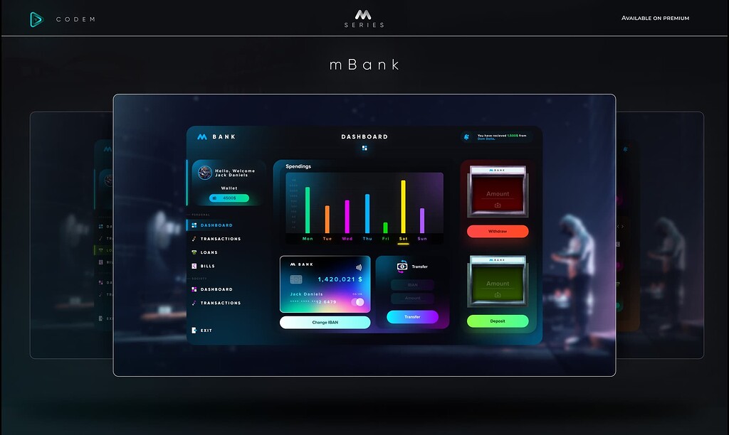CodeM mBank ( Advanced Banking System ) ESX QB - FiveM Releases - Cfx.re Community