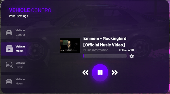 [PAID] [QB/ESX] Vehicle Control | Control panel, Youtube Music play ...