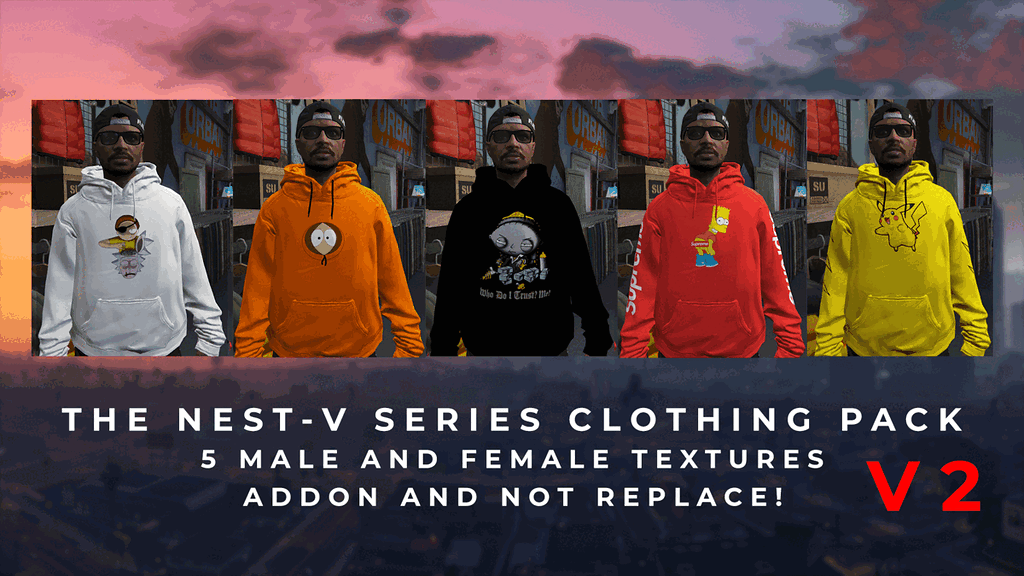 [FREE] V2 Series Hoodies Pack | ADDON NO REPLACE! | [The Nest-V ...