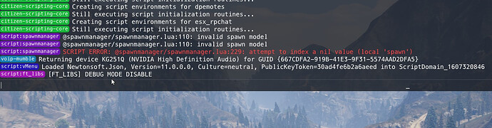 [Help] Spawnmanager Error, can't spawn anymore - Discussion - Cfx.re Community