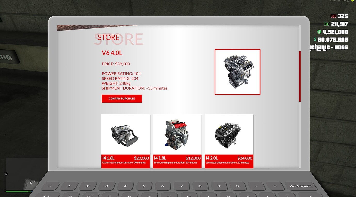 Engine Swaps [Job, Animated] [QBCORE] - FiveM Releases - Cfx.re Community