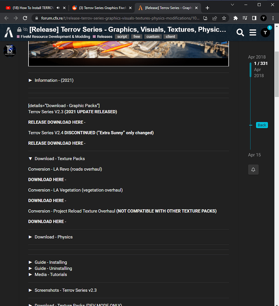 Terrov Series Deleted Downloads? - FiveM Discussion - Cfx.re Community