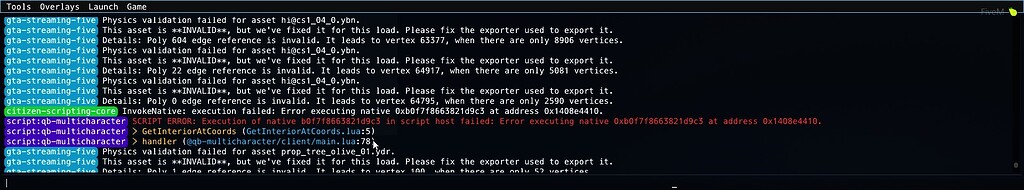 Script error: execution of native b0f7f8663821d9c3 - Resource Support ...