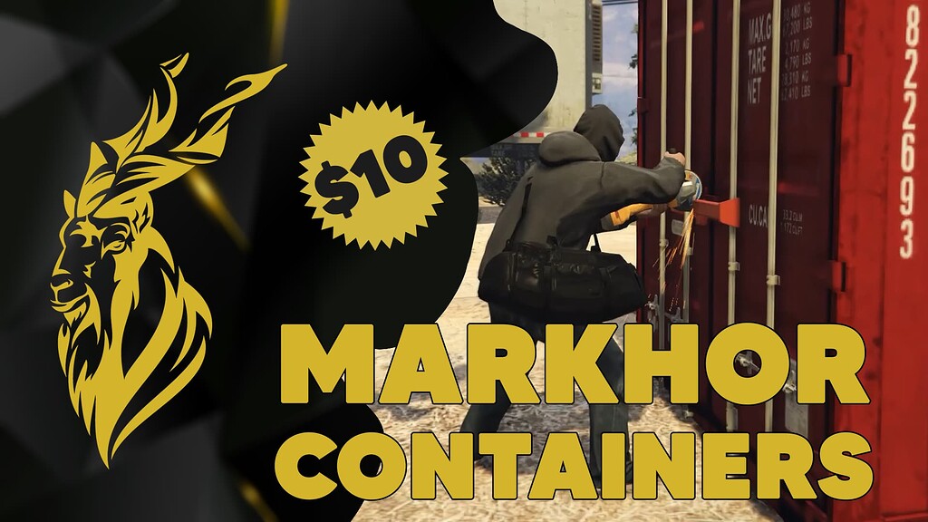 Markhor Containers - Don't ship it, but pick it! - FiveM Releases - Cfx.re Community