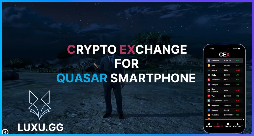 Crypto Exchange for Quasar Smartphone - FiveM Releases - Cfx.re Community