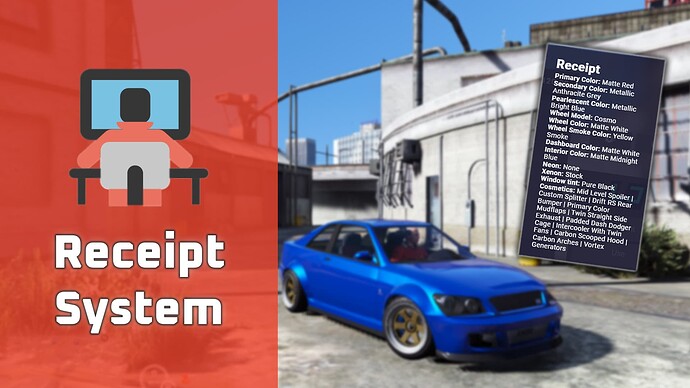 [QBCORE] QB-CUSTOMS REWORK | Receipt system - FiveM Releases - Cfx.re ...