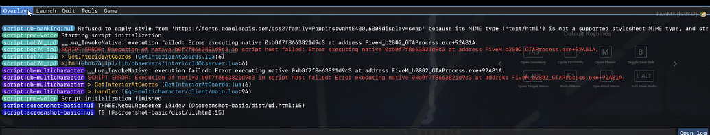 FiveM Error - FiveM Client Support - Cfx.re Community