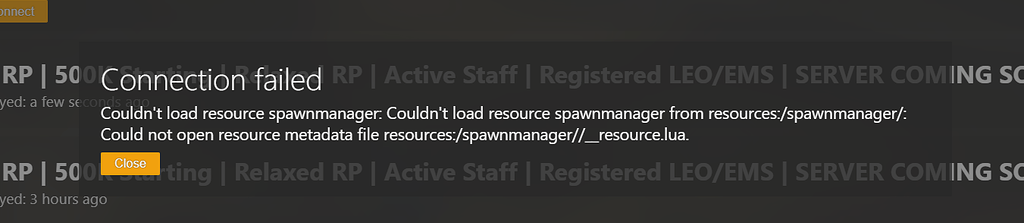 Having a error with my server plz help - Server Discussion - Cfx.re ...