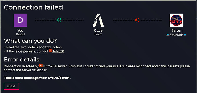 Connection Failure - FiveM Client Support - Cfx.re Community